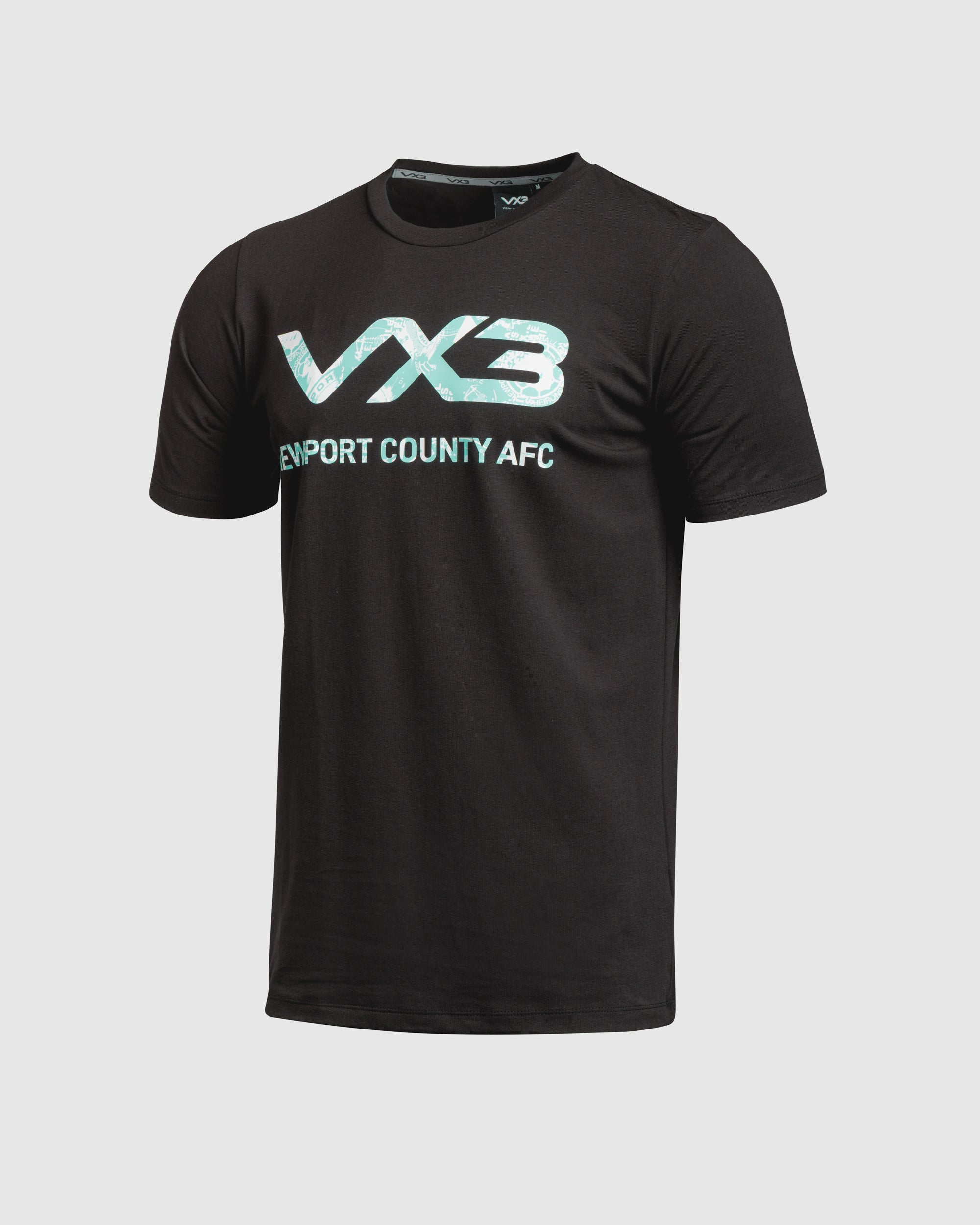 Newport County AFC 25/26 Invicta Tee Black/Aruba – Newport County Store